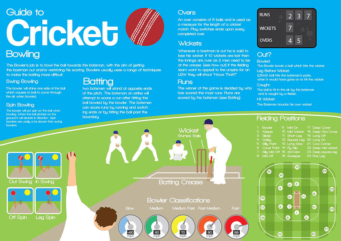 Learn to Play Cricket [Infographic]